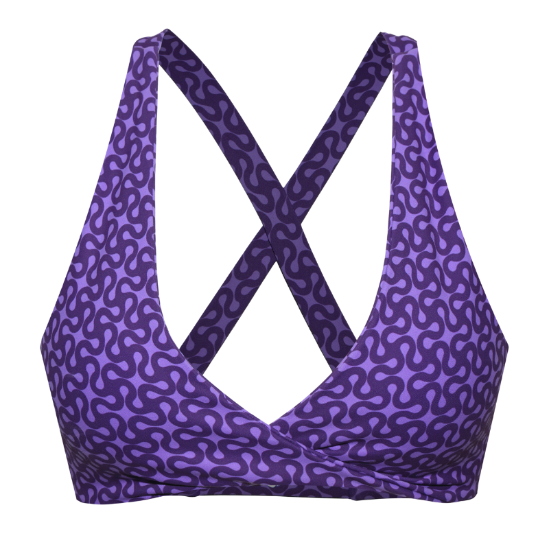 Freya Twist Sport Crop | Cross Over Sports Bra – Salt and Ripple